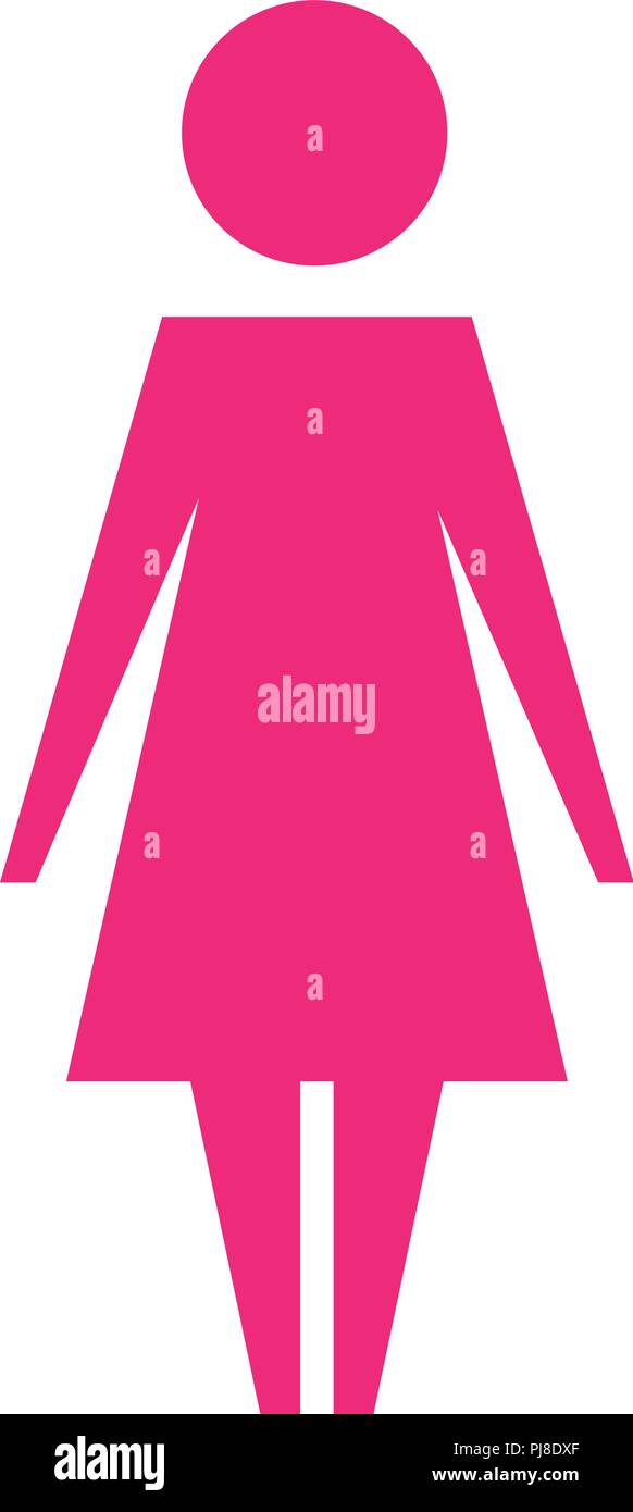 woman standing female pictogram style Stock Vector Image & Art - Alamy