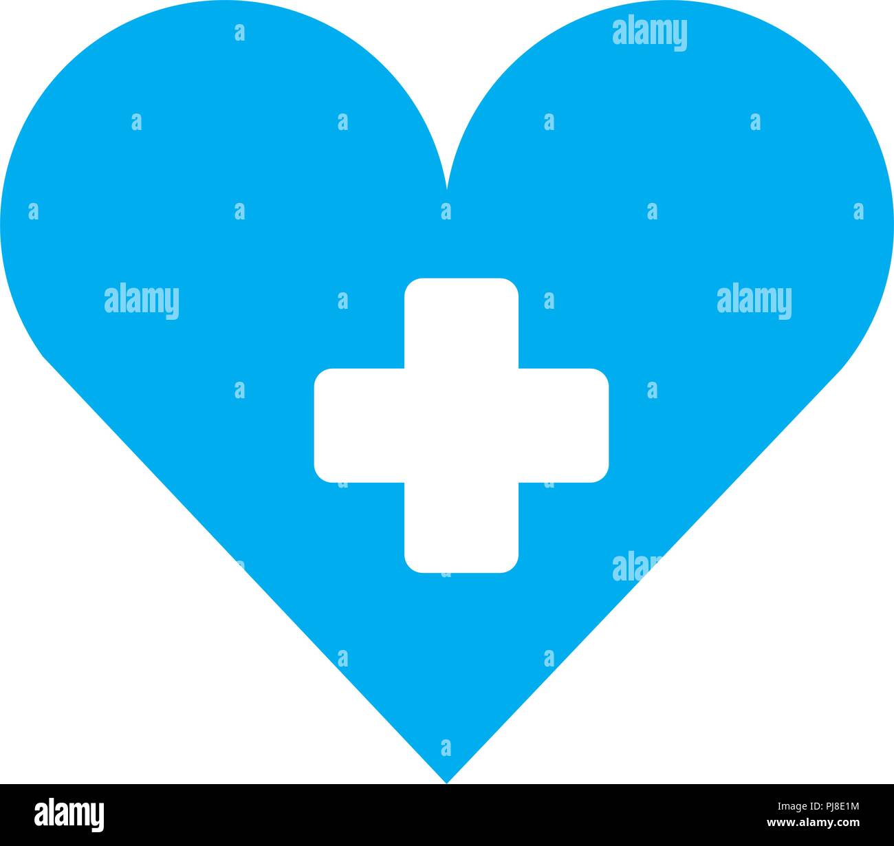 medical heart cross hospital symbol Stock Vector Image & Art - Alamy
