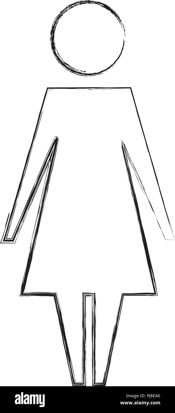 woman standing female pictogram style Stock Vector Image & Art - Alamy