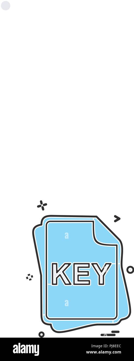 KEY file type icon design vector Stock Vector Image & Art - Alamy