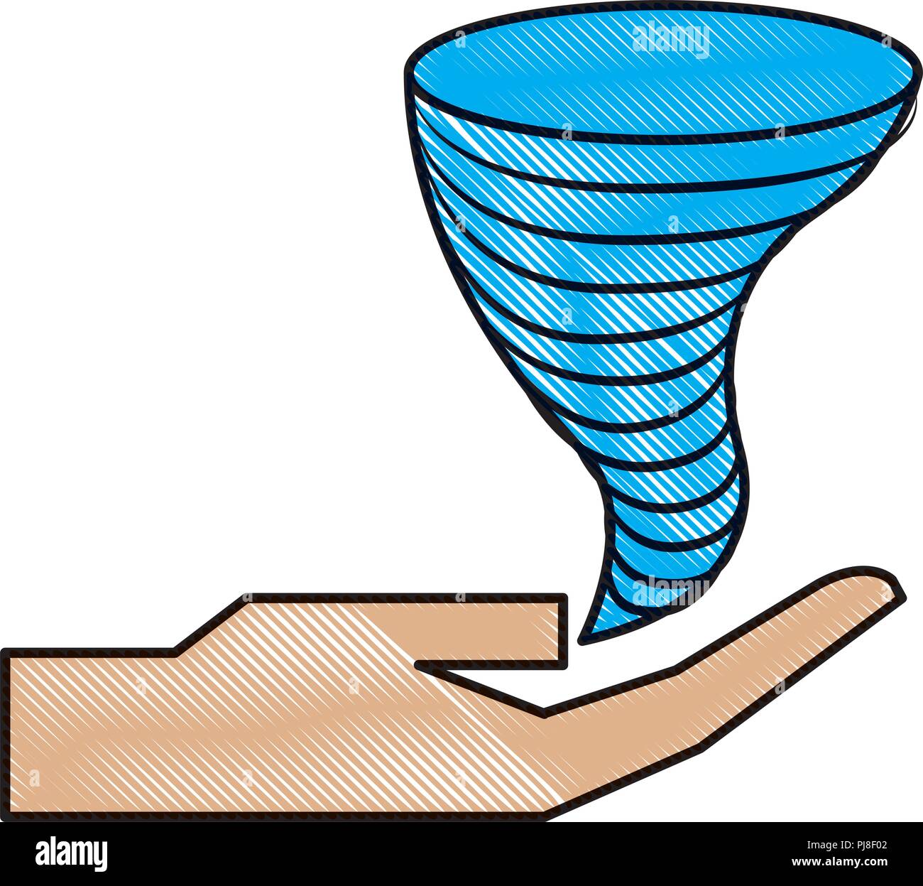 hand with twister isolated icon Stock Vector Image & Art - Alamy