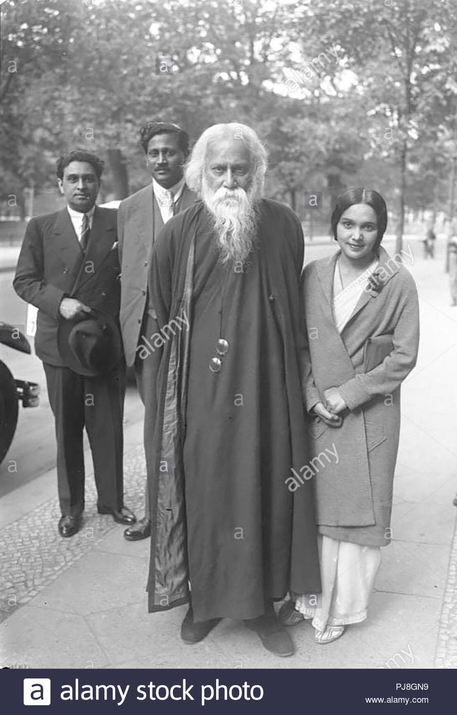 Rabindranath Tagore Black and White Stock Photos & Images - Alamy