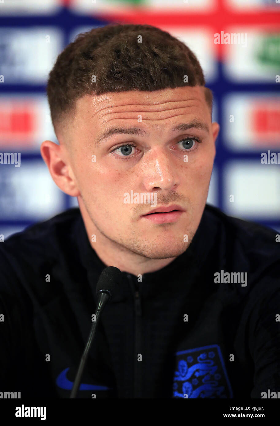 England's Kieran Trippier during a media day at St Georges' Park ...