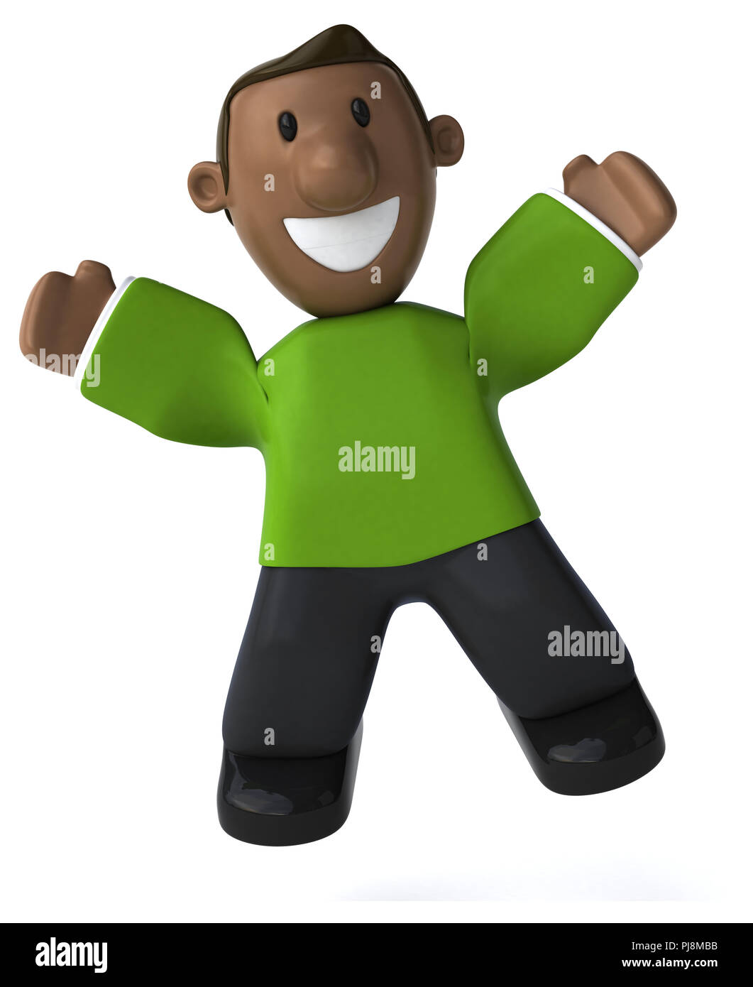 Cartoon guy - 3D Illustration Stock Photo - Alamy