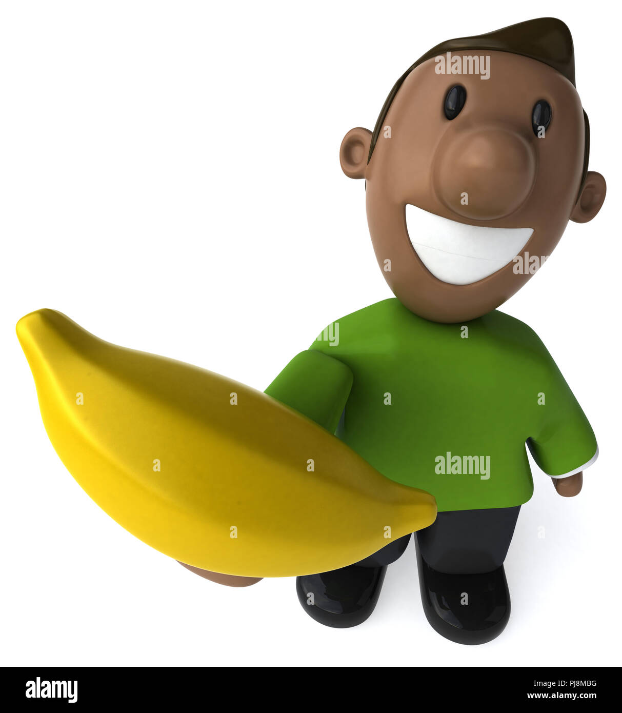 Cartoon guy - 3D Illustration Stock Photo - Alamy