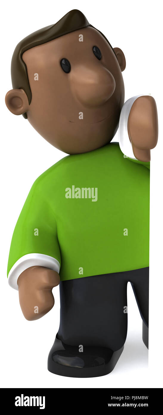 Cartoon guy - 3D Illustration Stock Photo - Alamy