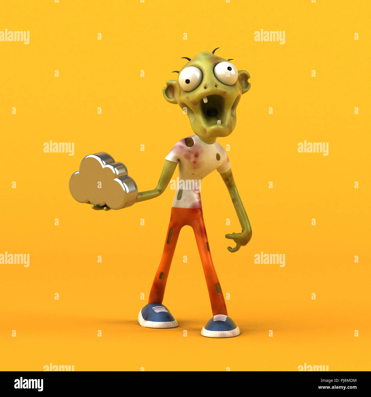 Zombie fun cartoon character cloud hi-res stock photography and images ...