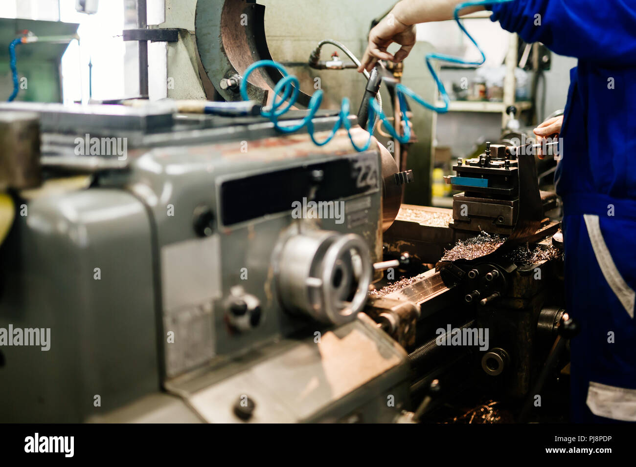 Automated drilling machines Stock Photo - Alamy