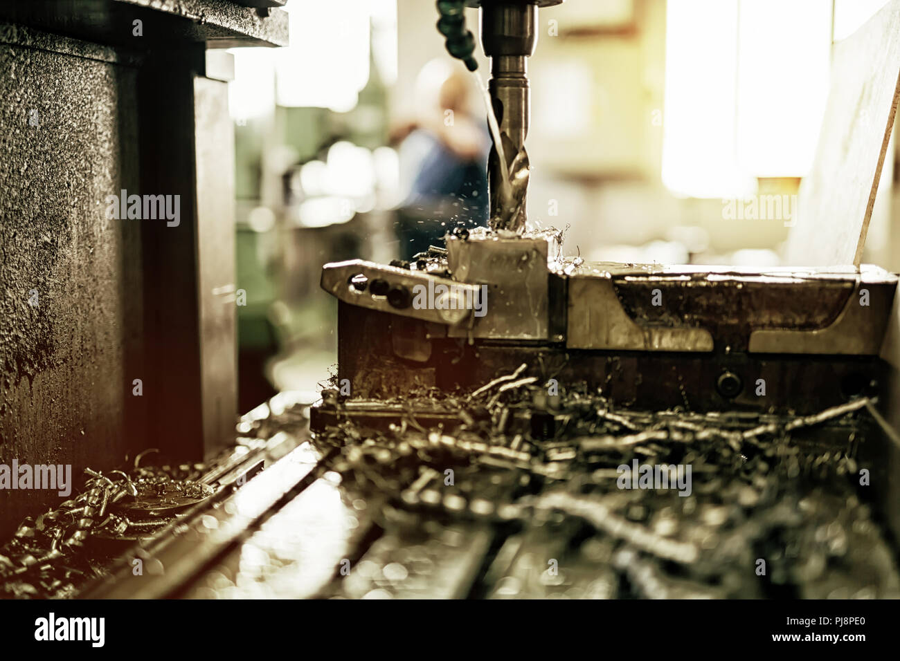 Automated drilling machines Stock Photo - Alamy