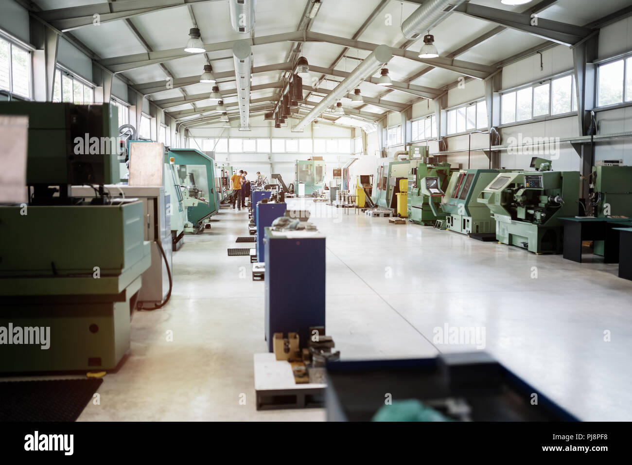 Industrial factory with cnc machines Stock Photo - Alamy