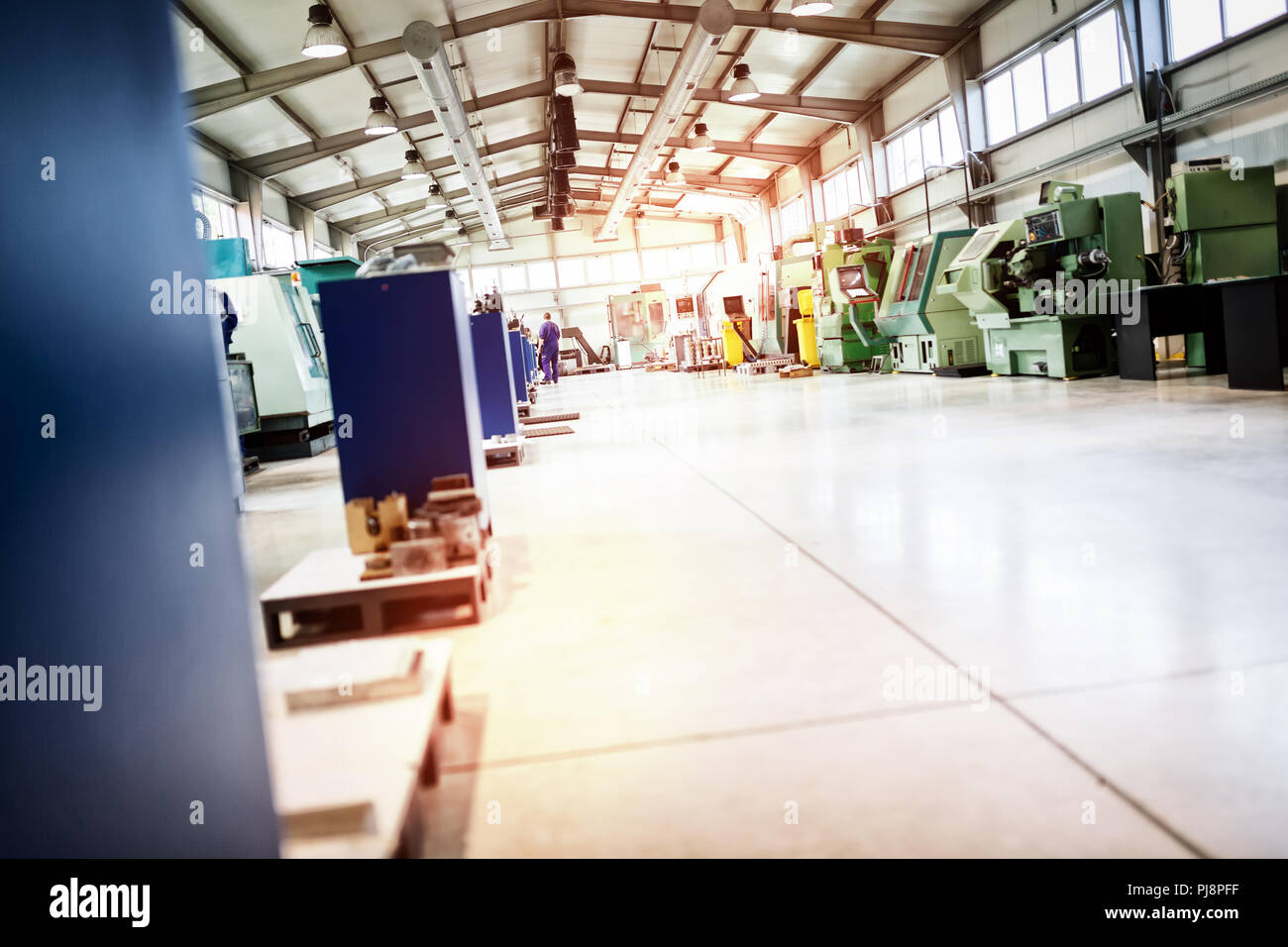 Industrial factory with cnc machines Stock Photo - Alamy