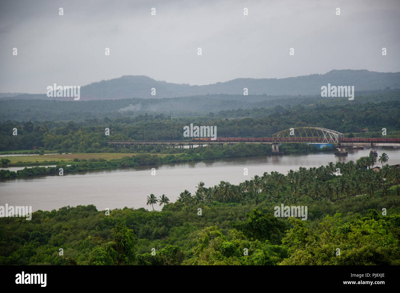 Mandovi river divar island goa hi-res stock photography and images - Alamy