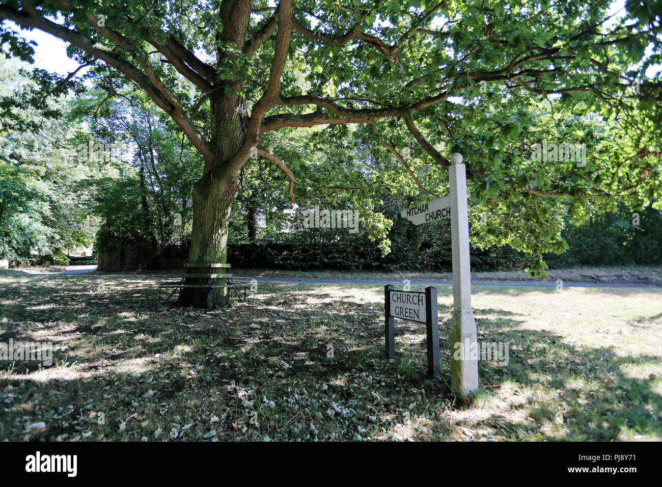 Signposts on Church Green pointing the way to the Parish Church in ...