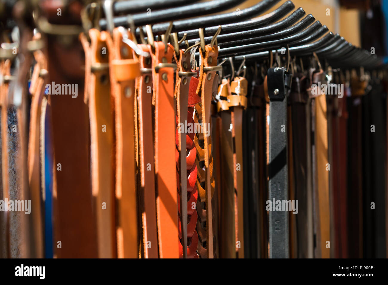 Hanging belts hi-res stock photography and images - Alamy