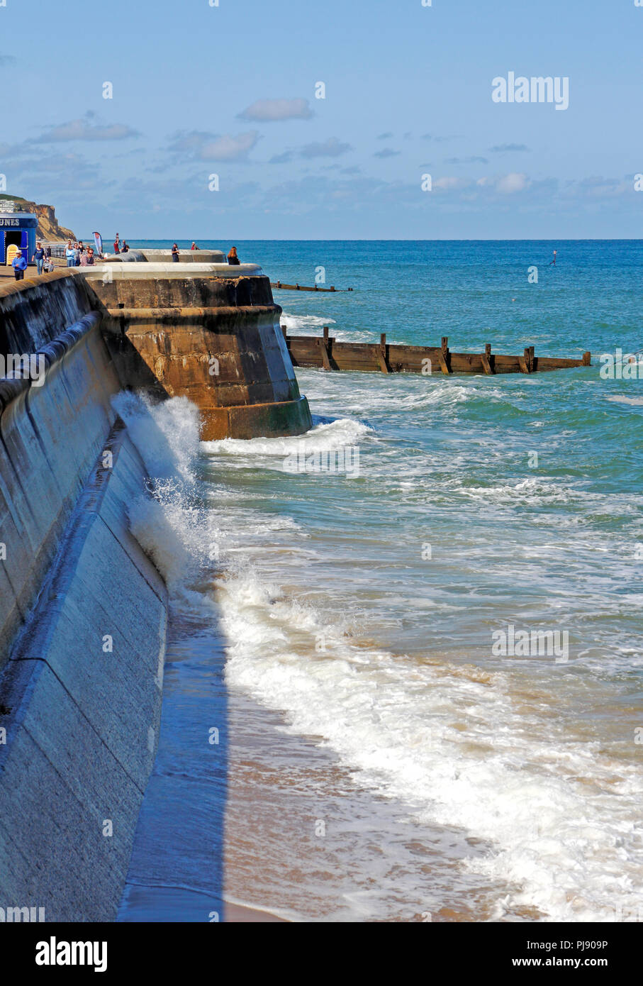 View of the north norfolk coast in high summer with hi-res stock ...