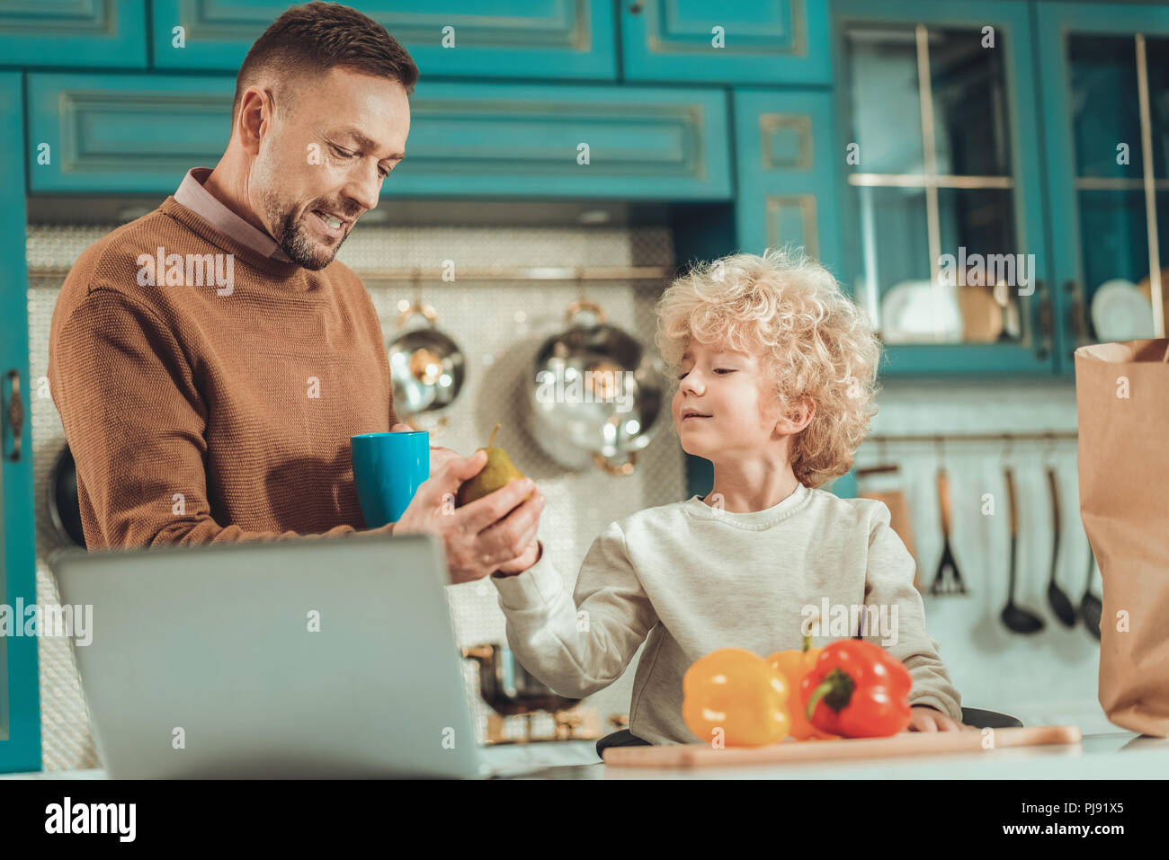 Child asking parent hi-res stock photography and images - Alamy