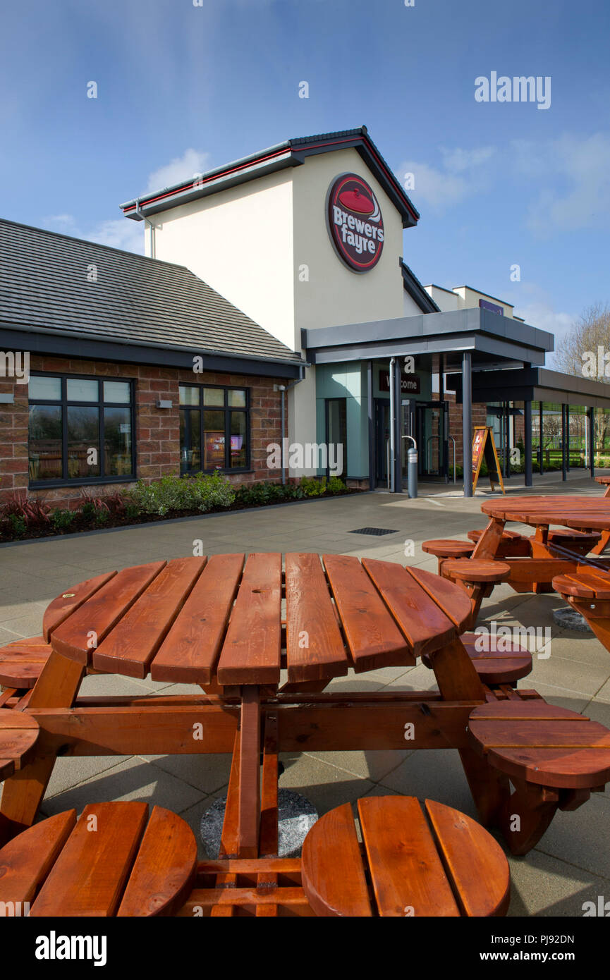Brewers Fayre, Minehead, UK Stock Photo - Alamy