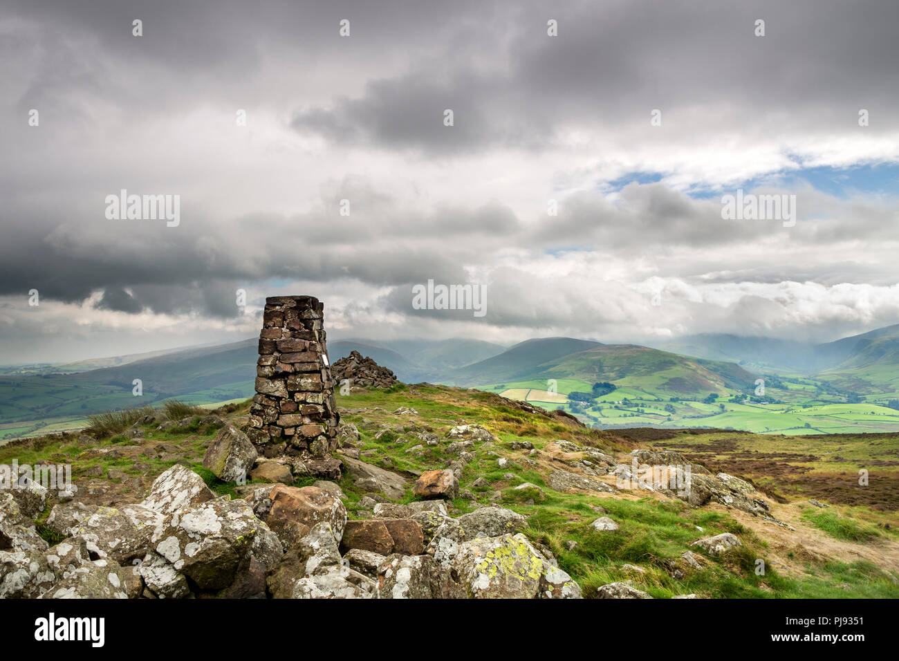 The Summit of Binsey with the View Towards the Uldale fells, Lake ...