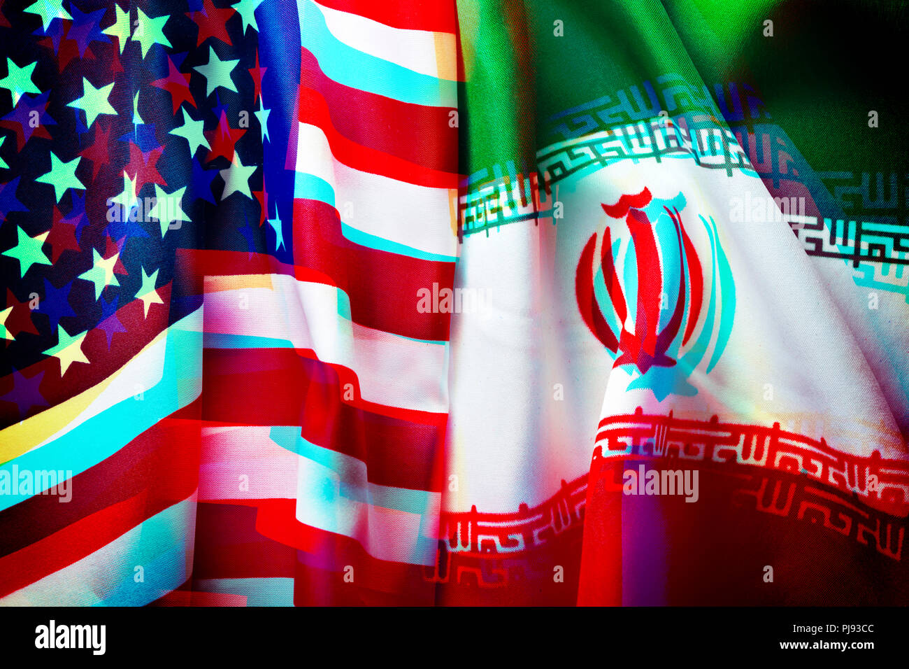 Flags of iran and usa hi-res stock photography and images - Alamy