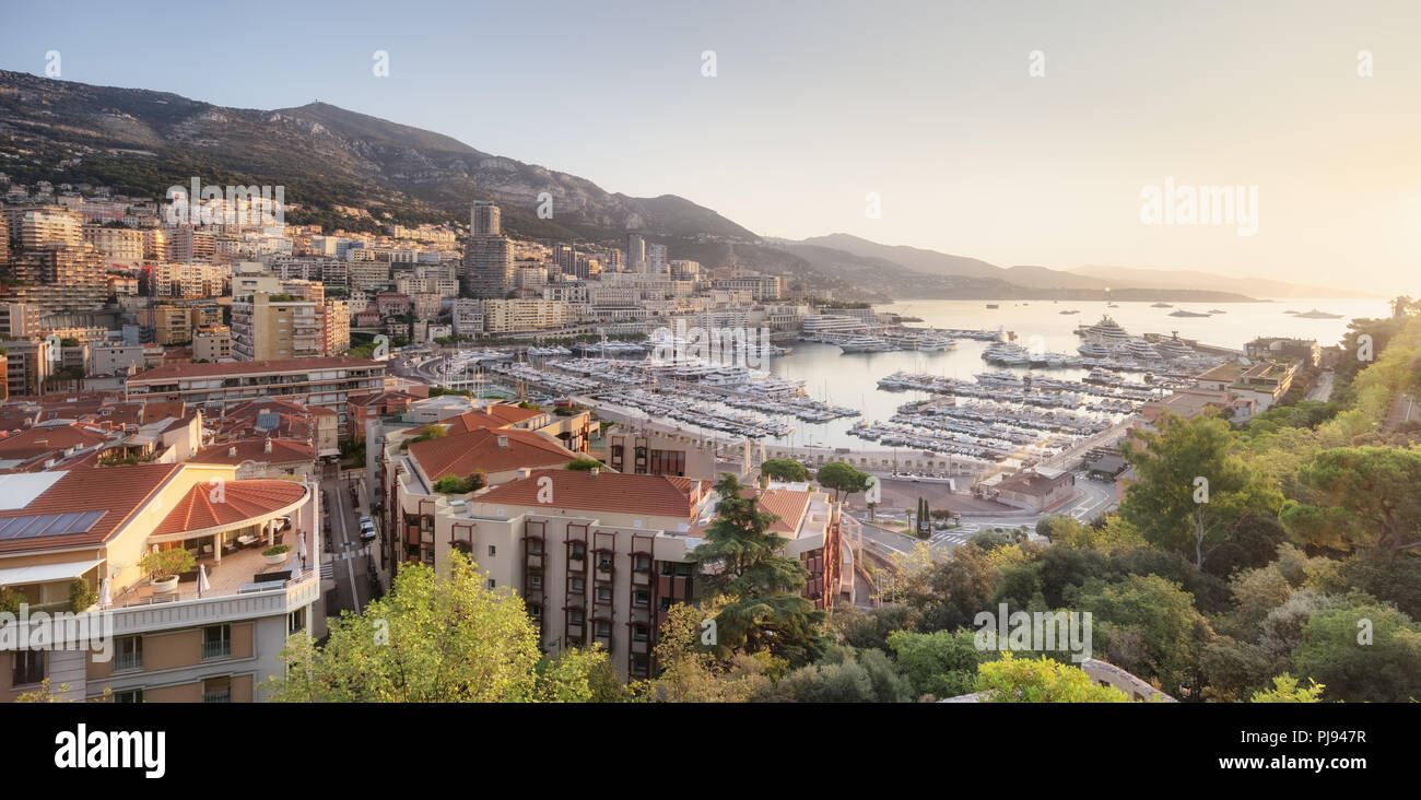 Aerial monte carlo sunrise mediterranean hi-res stock photography and ...