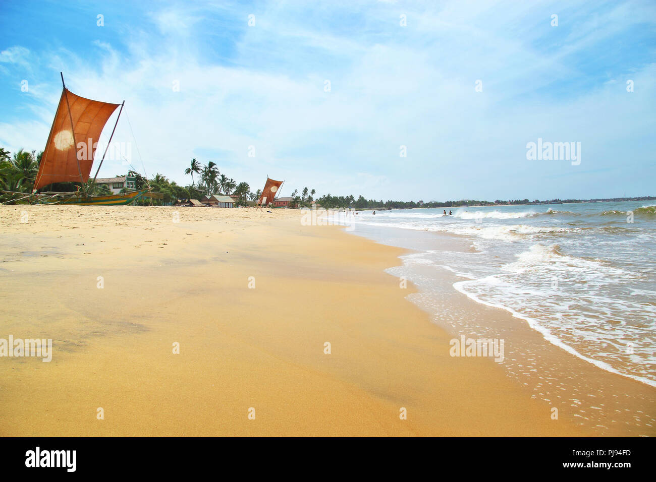 Negombo beach in Sri Lanka Stock Photo - Alamy