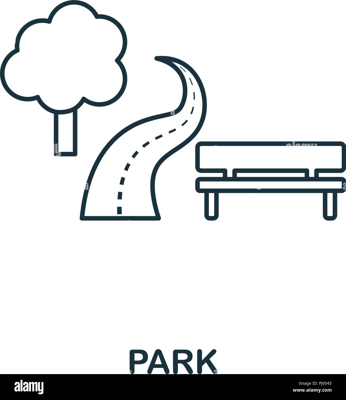 Simple Park Drawing