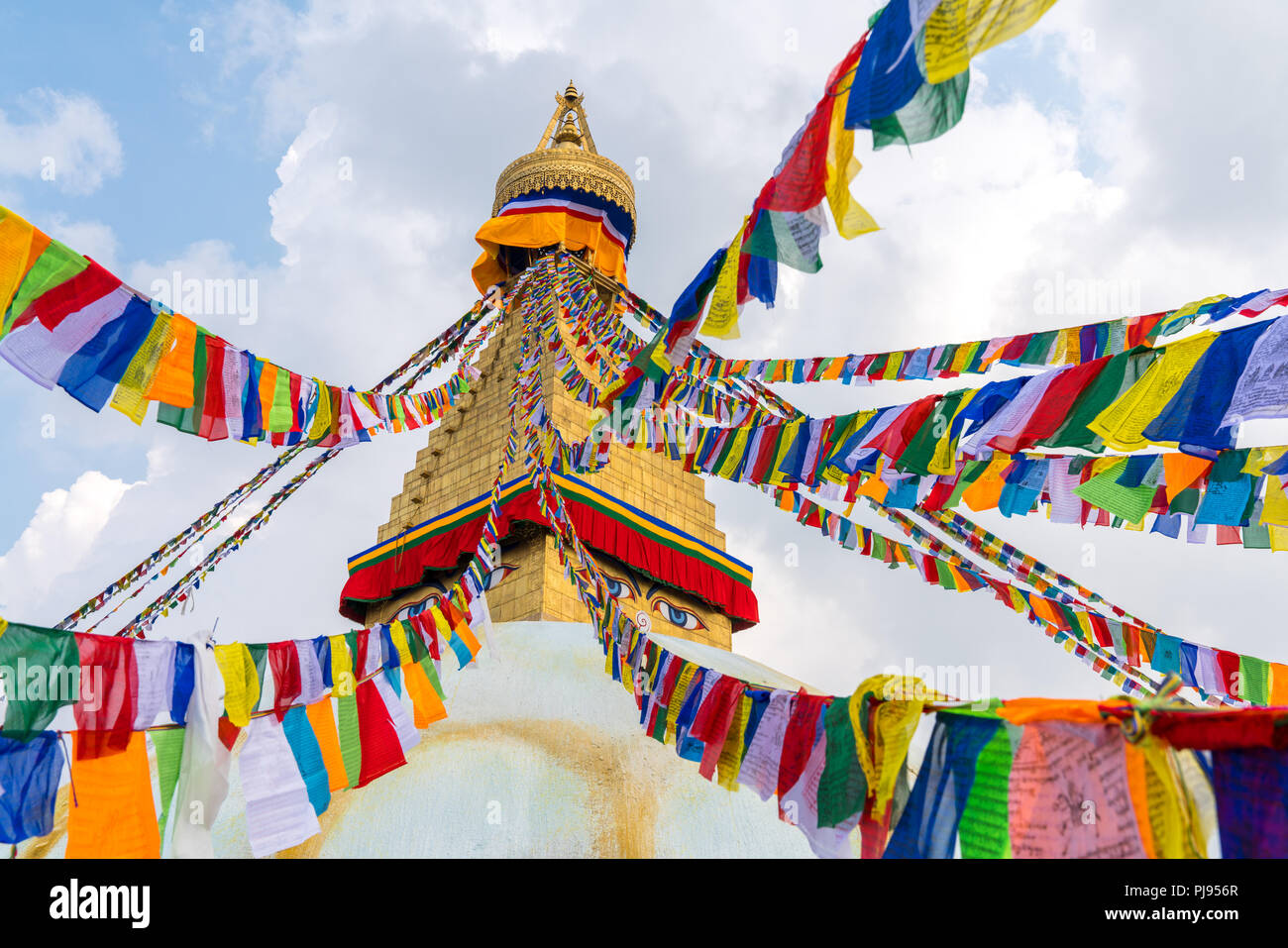 Prayer flags in kathmandu hi-res stock photography and images - Alamy