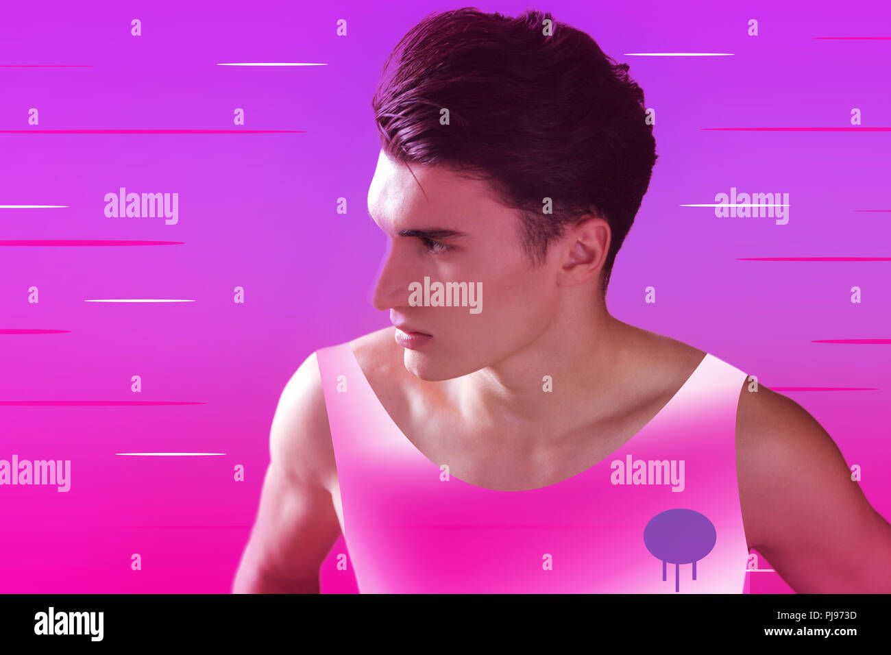 Angry man having an unpleasant day and frowning Stock Photo - Alamy