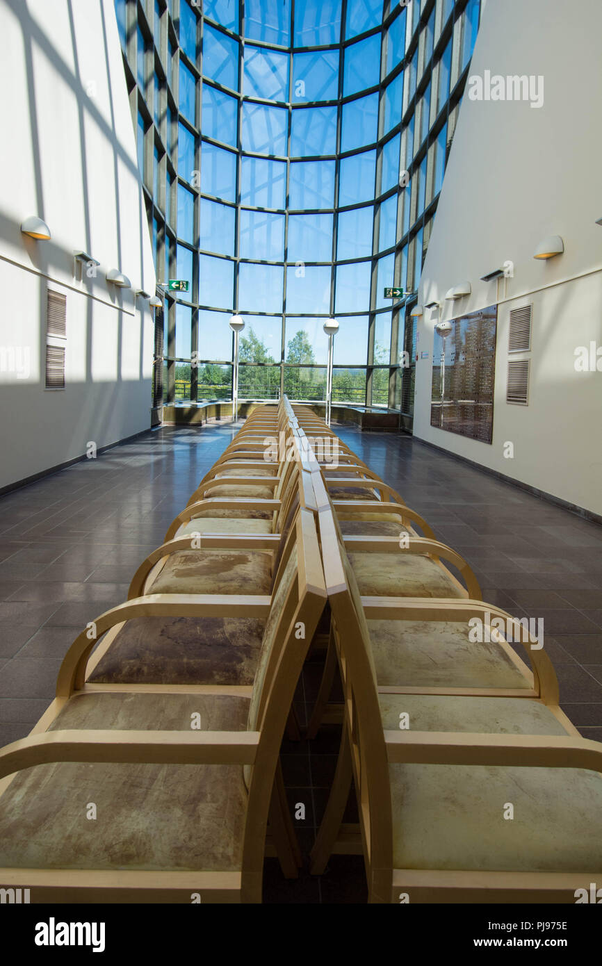 Arktikum in Rovaniemi Finland Ounasjoki by river seats glass area ...