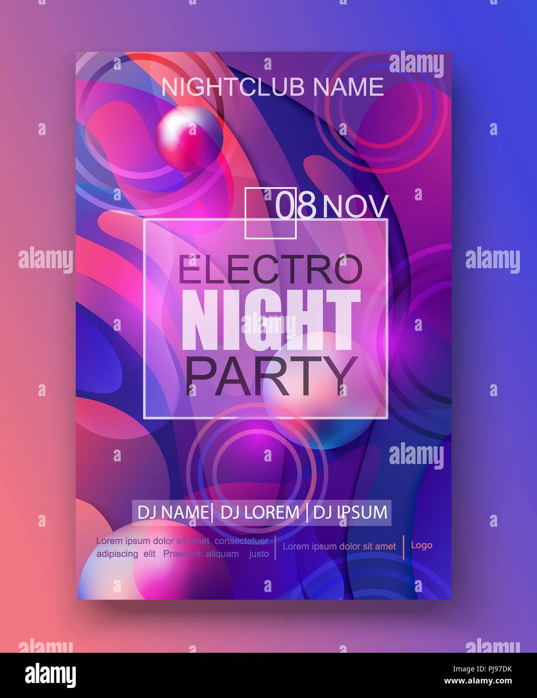 Dynamic neon frame motion background Stock Vector Images - Alamy