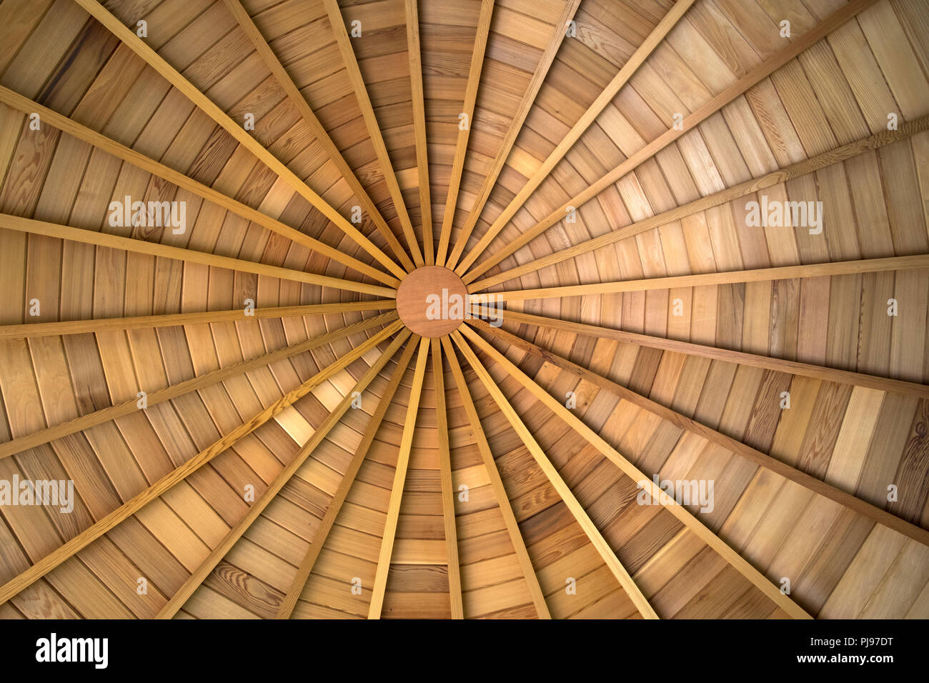 Radial wooden ceiling hi-res stock photography and images - Alamy