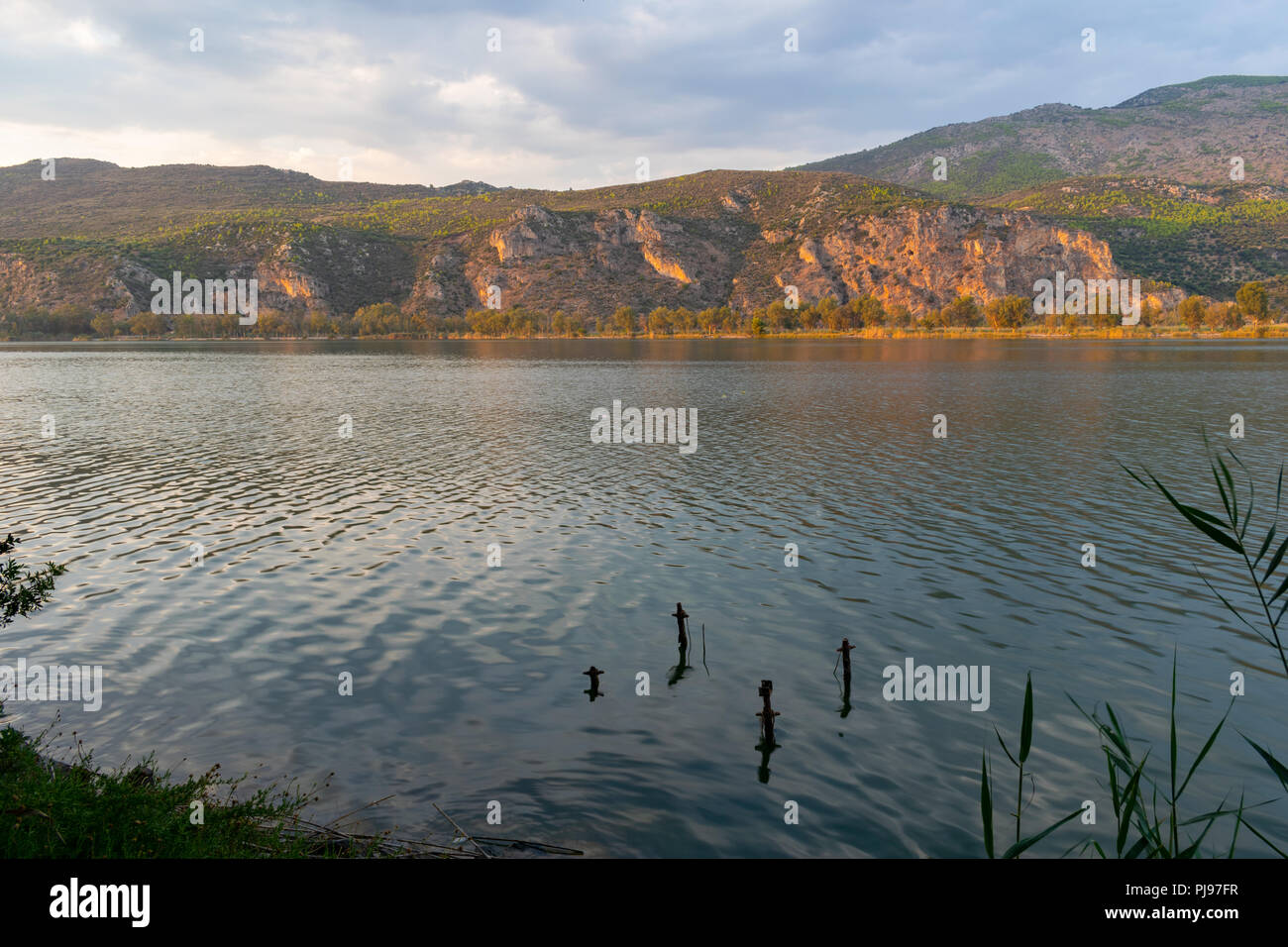 Kaiafas lake in Zacharo, Peloponnisos, Greece Stock Photo - Alamy