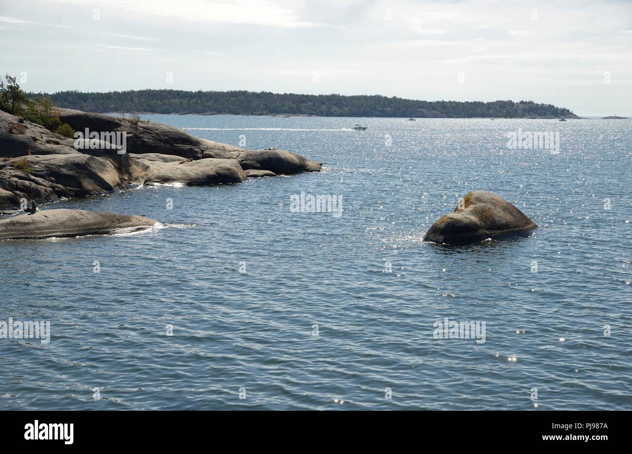 Nynashamn Archipelago with blue sky Stock Photo - Alamy