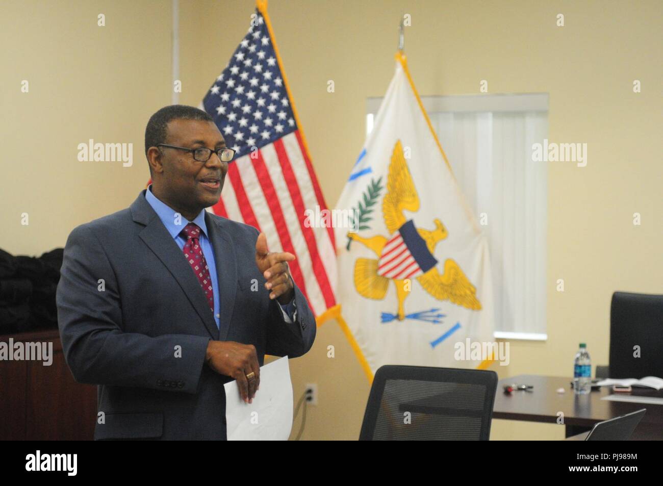 Virgin Islands National Guard retired Chief Warrant Officer 5 Dennis ...