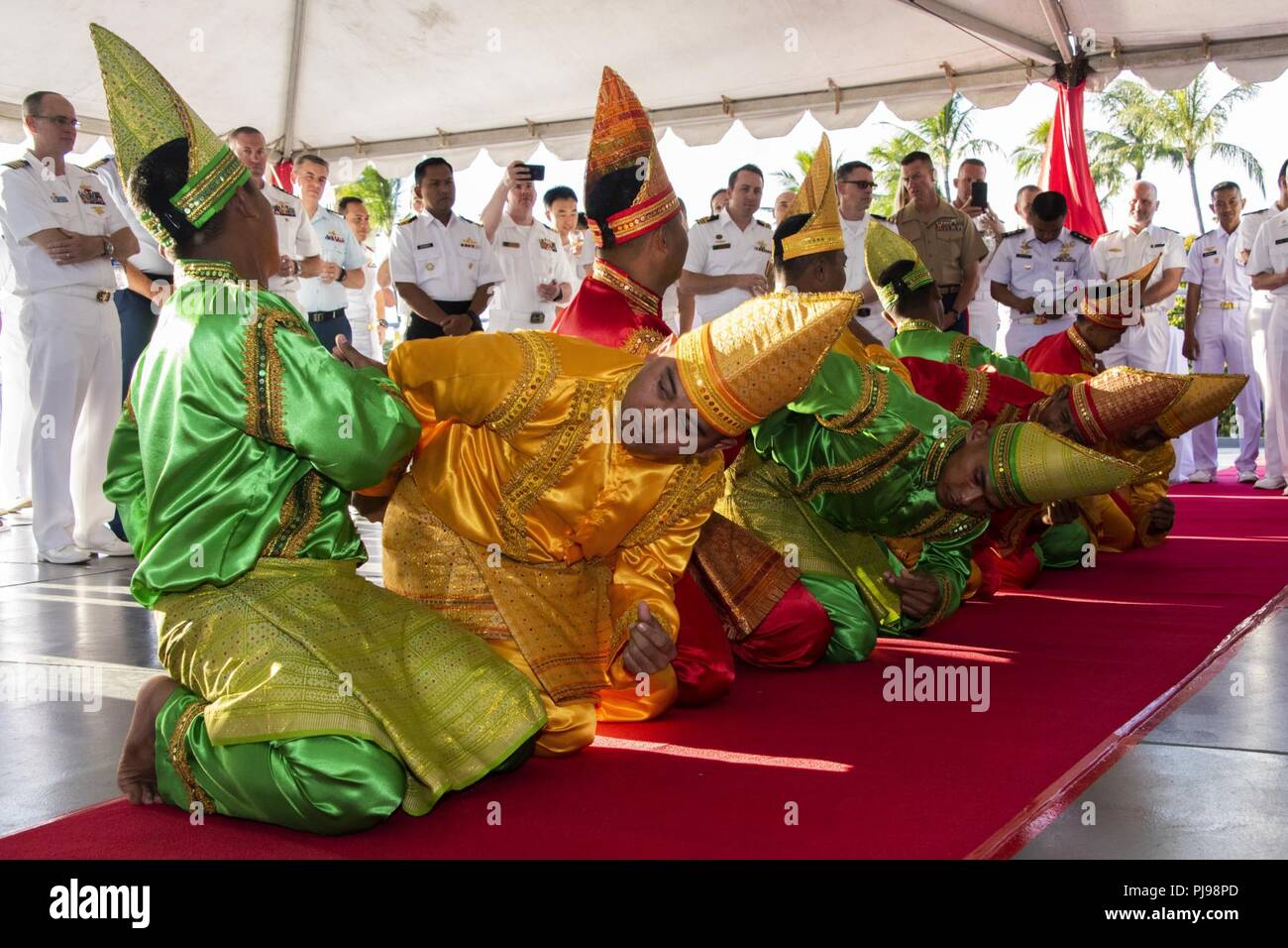 PEARL HARBOR (July 8, 2018) Indonesian sailors aboard the Republic of ...