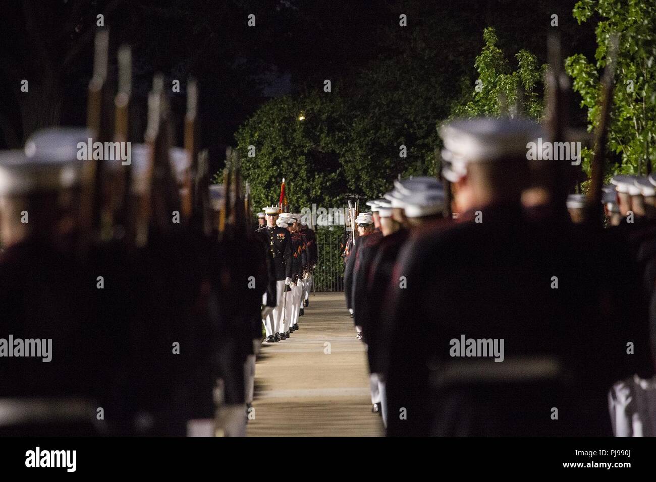 Marines with Alpha and Bravo Companies, Marine Barracks Washington D.C ...