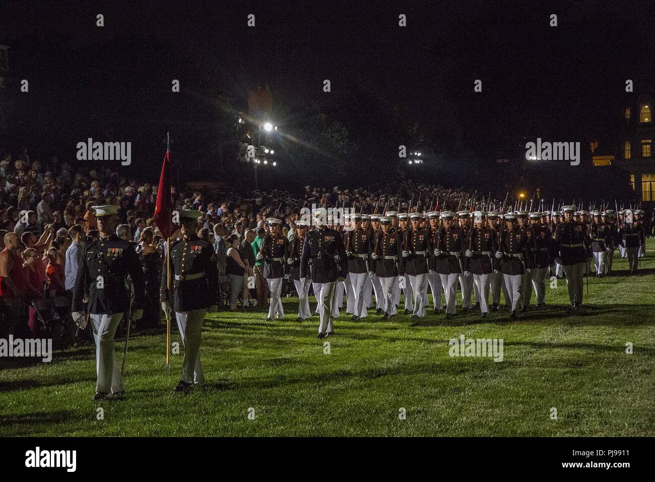 Marines with Alpha and Bravo Companies, Marine Barracks Washington D.C ...
