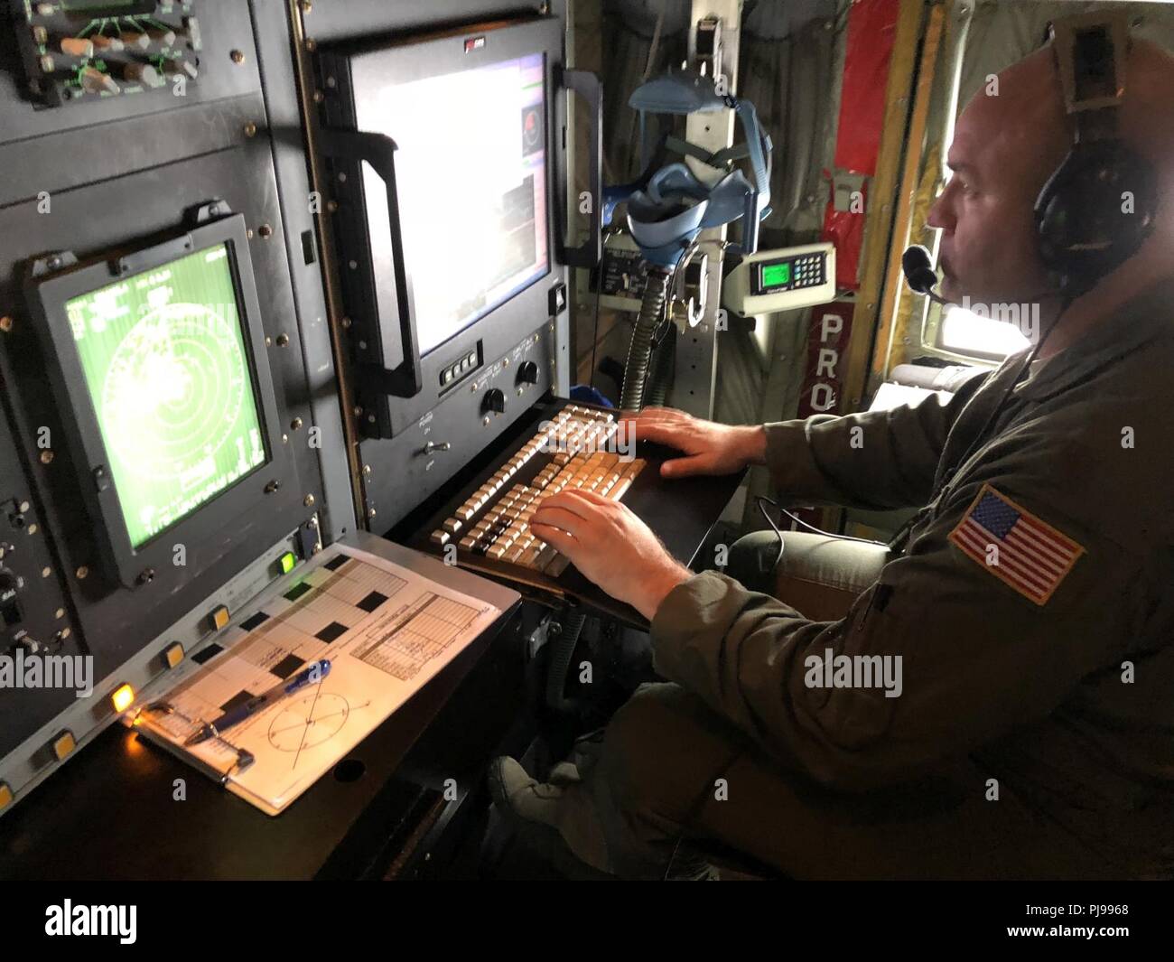 The 53rd Weather Reconnaissance Squadron fly a weather reconnaissance ...