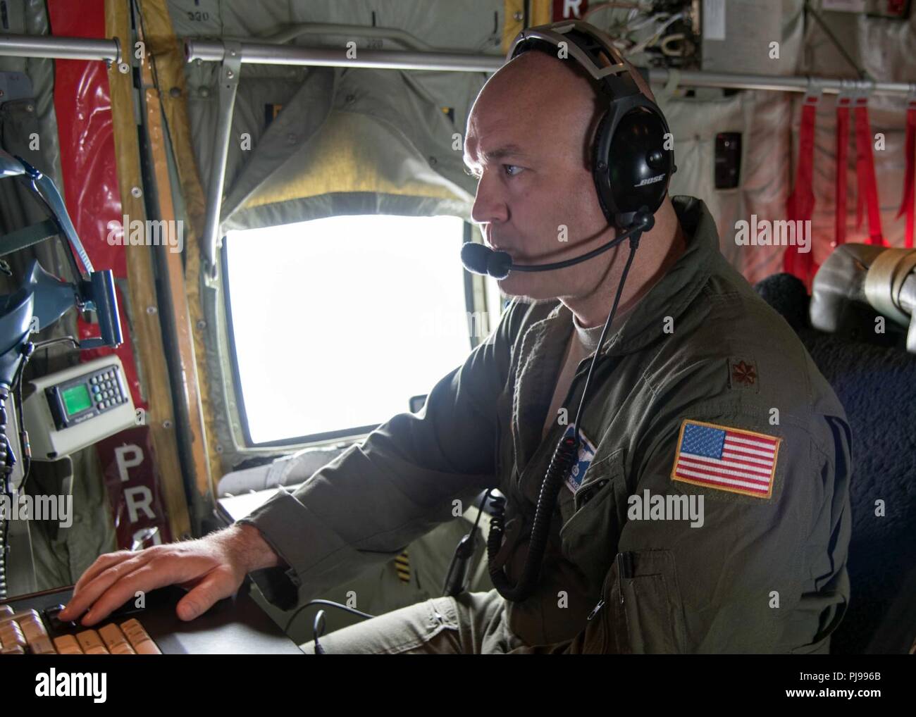 Maj. Ryan Rickert, 53rd Weather Reconnaissance Squadron aerial ...