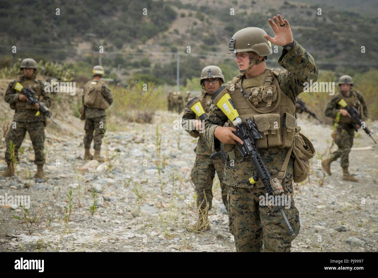U.S. Marine Corps Pvt. Austin Templin, fire-team leader, 3rd platoon ...