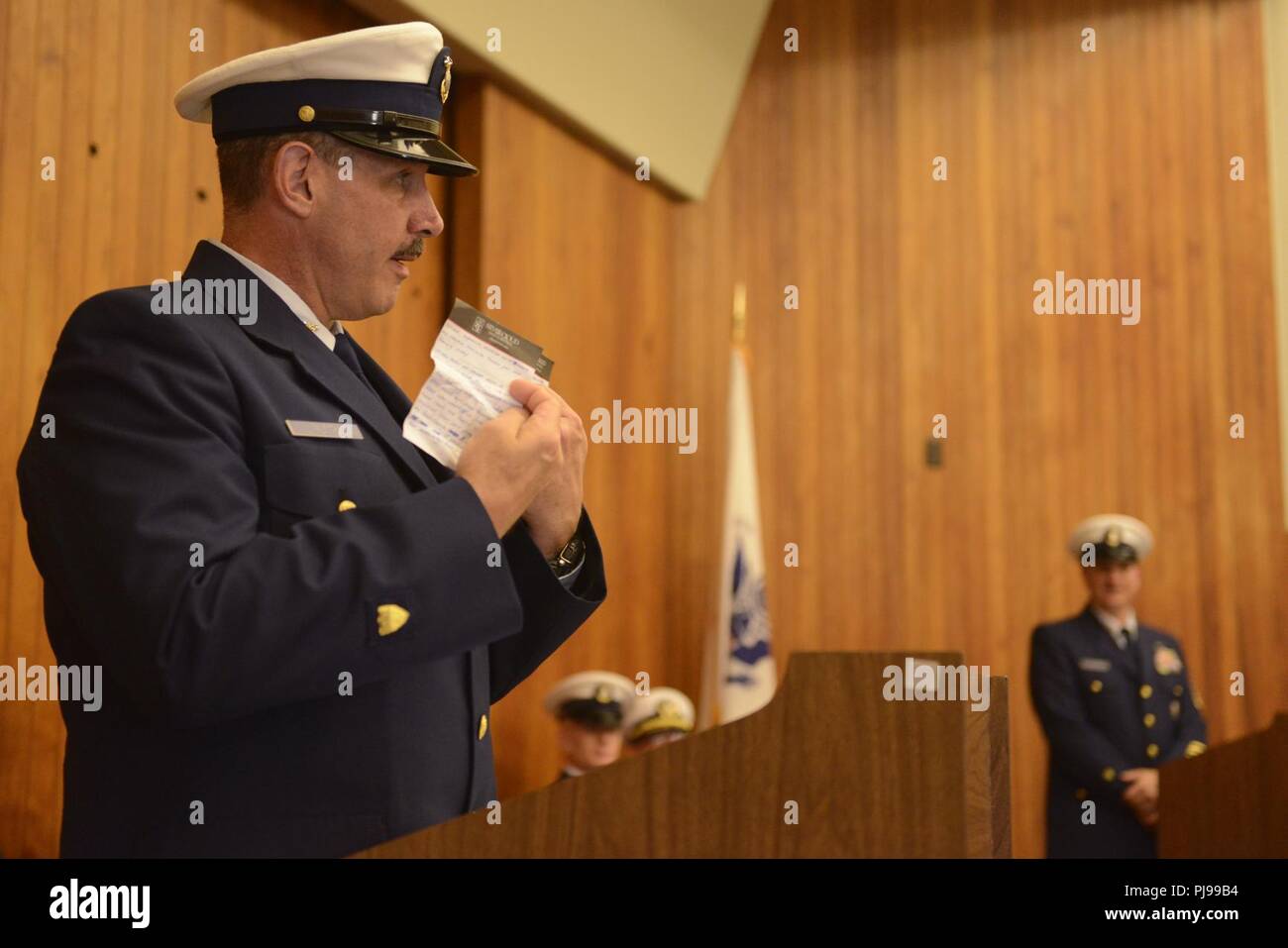 Master Chief Petty Officer Timothy Beard, off-going reserve command ...