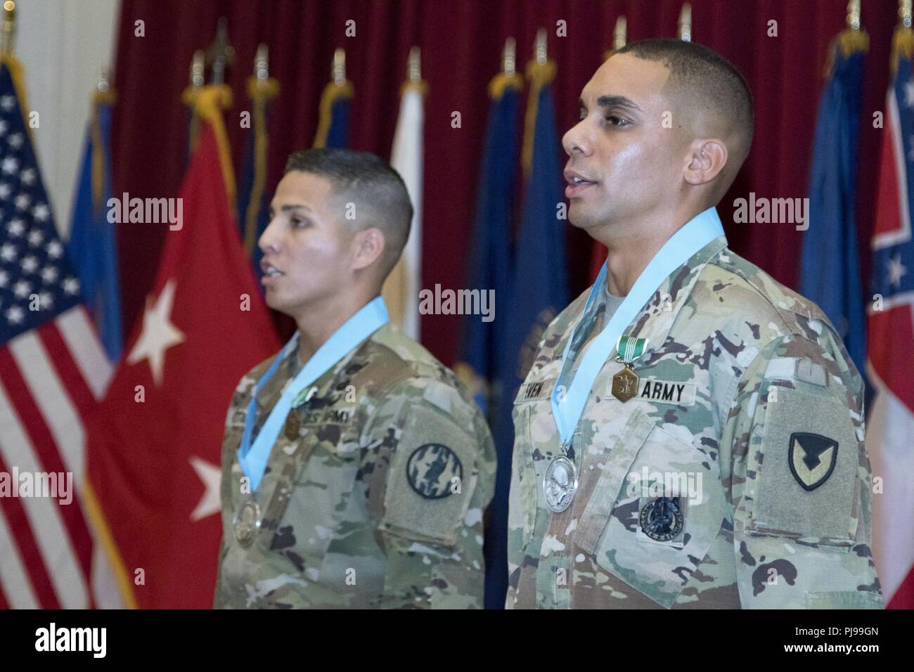 U.S. Army Sgt. 1st Class Roberto Castaneda, a platoon sergeant with the ...