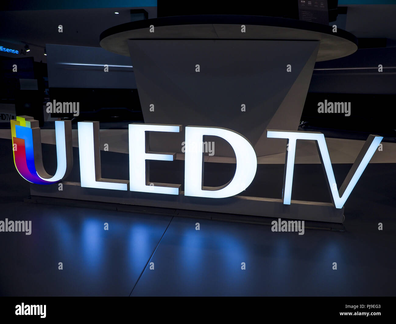 ULED TV, IFA 2018, Berlin, Internationale Funkaustellung Stock Photo - Alamy