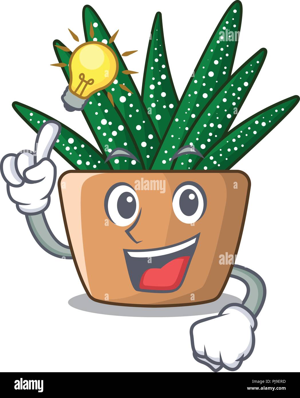 Have an idea cartoon zebra cactus plant at park Stock Vector Image ...