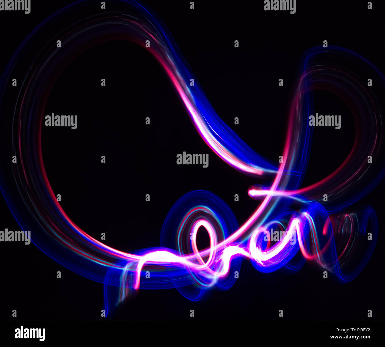 Abstract blue fantastic painting hi-res stock photography and images ...