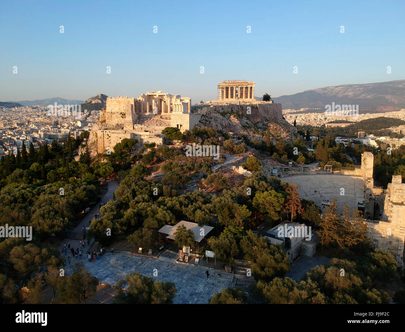 Athens aerial view acropolis hi-res stock photography and images - Alamy