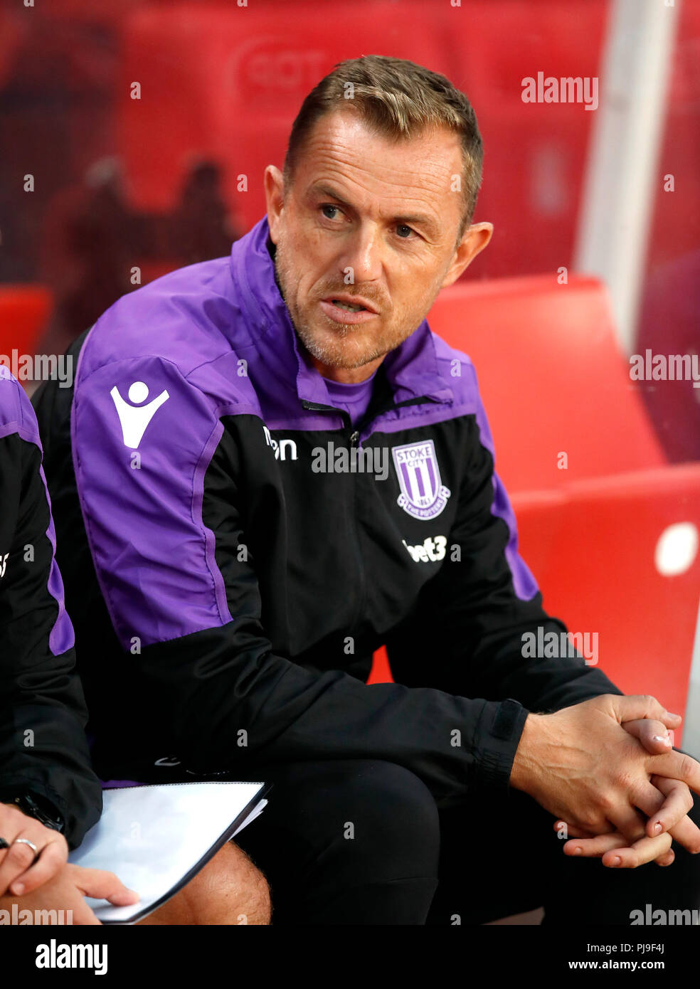 Stoke City manager Gary Rowett Stock Photo - Alamy