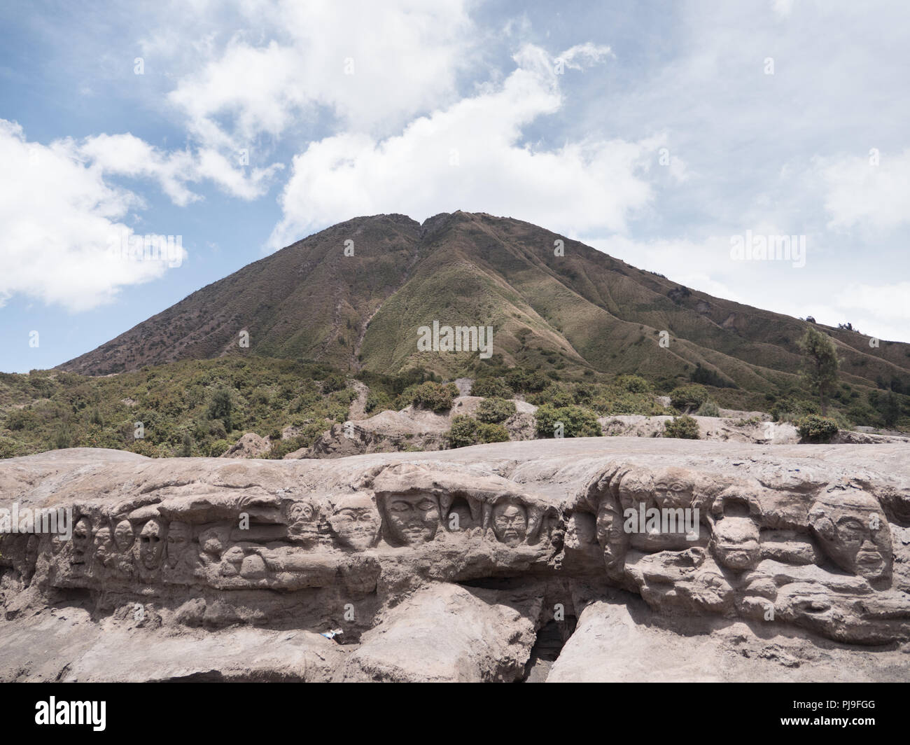 Volcano in the mountains in East Jawa, Indonesia.Volcano crater,Tengger ...