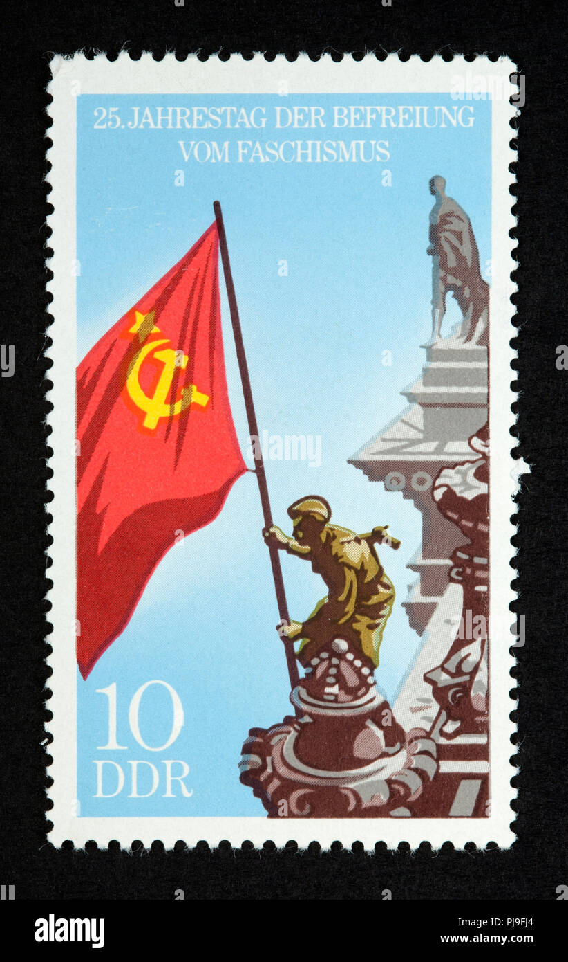 DDR postage stamp Stock Photo - Alamy