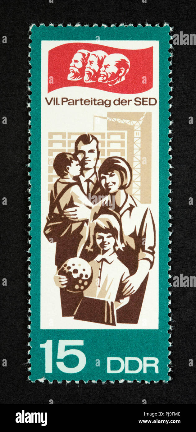 DDR postage stamp Stock Photo - Alamy